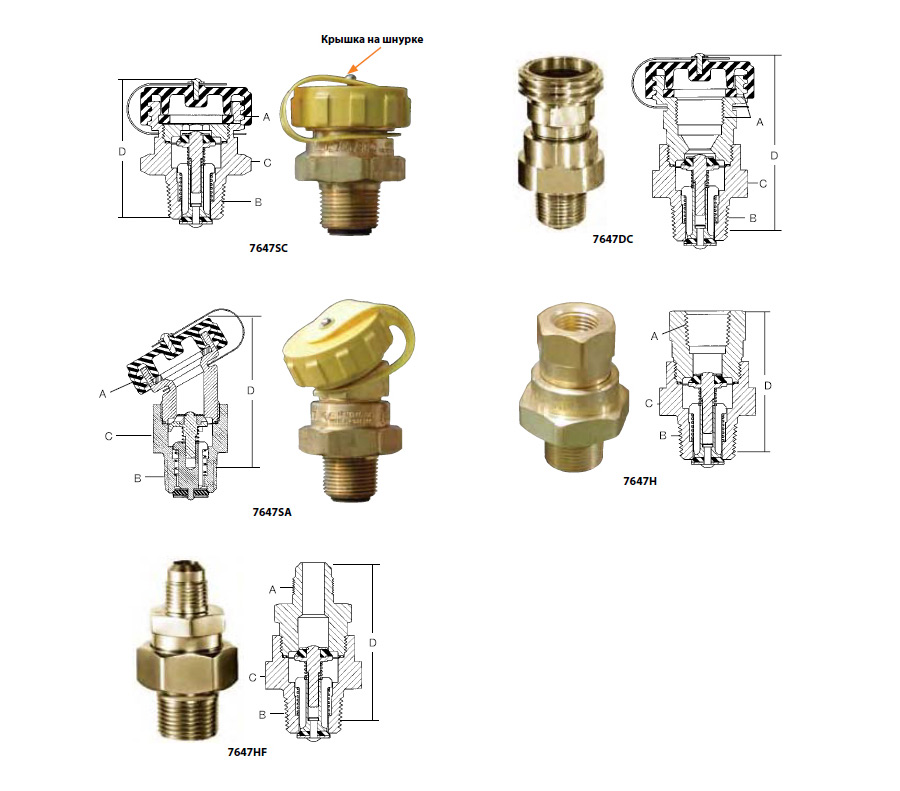 Двойные наполнительные клапаны RegO серии 7646 для автопогрузчиков ...